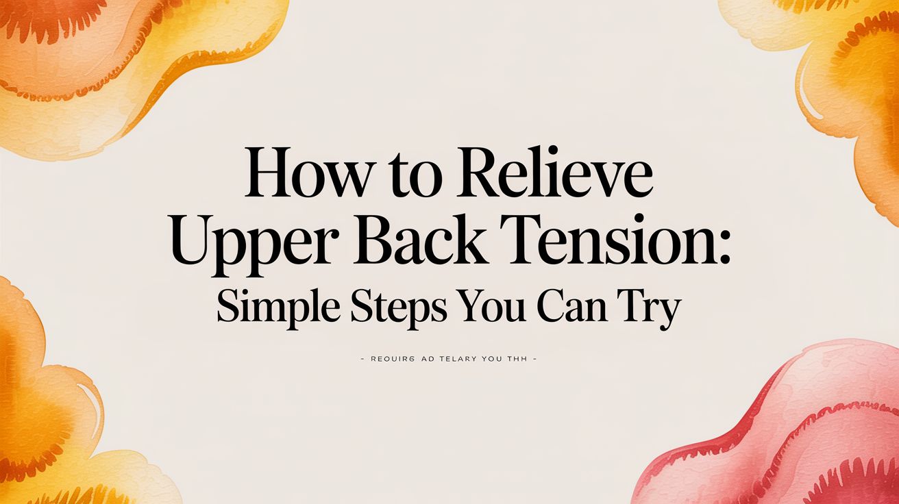 how to relieve upper back tension: simple steps you can try – SunnyBay